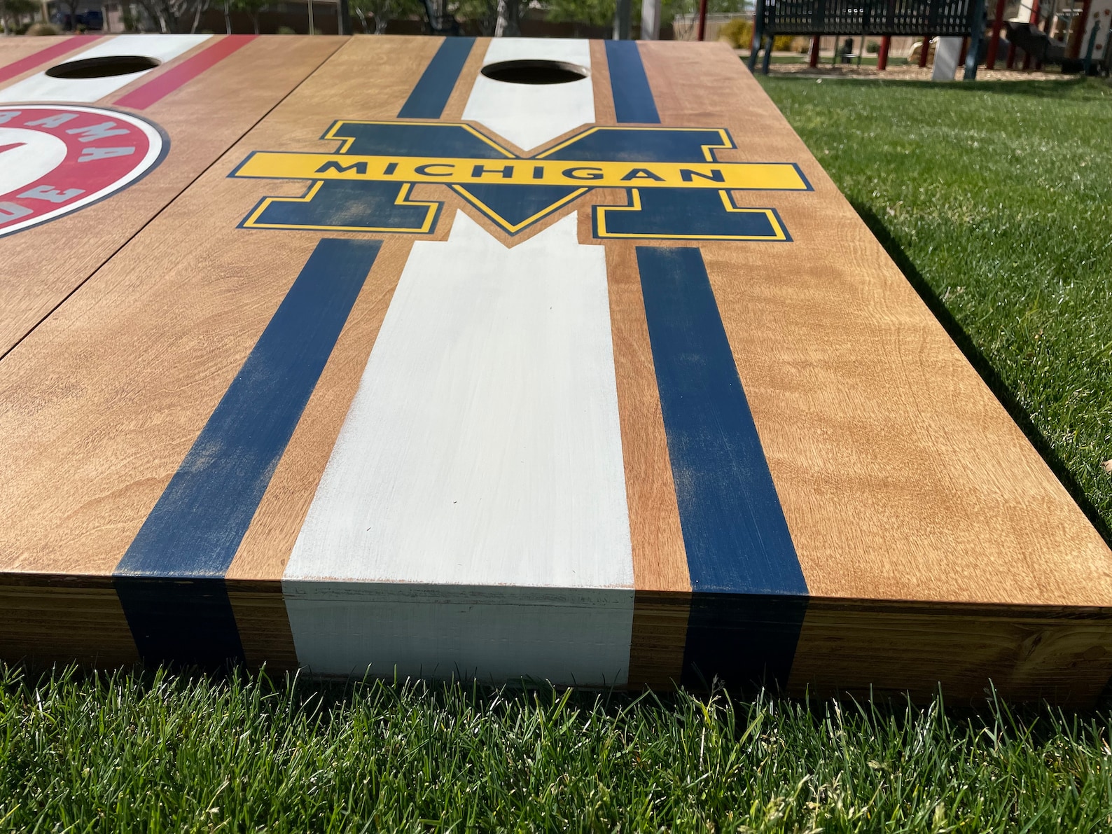 Custom College Cornhole Boards, College, Personalized, Distressed, Hand ...