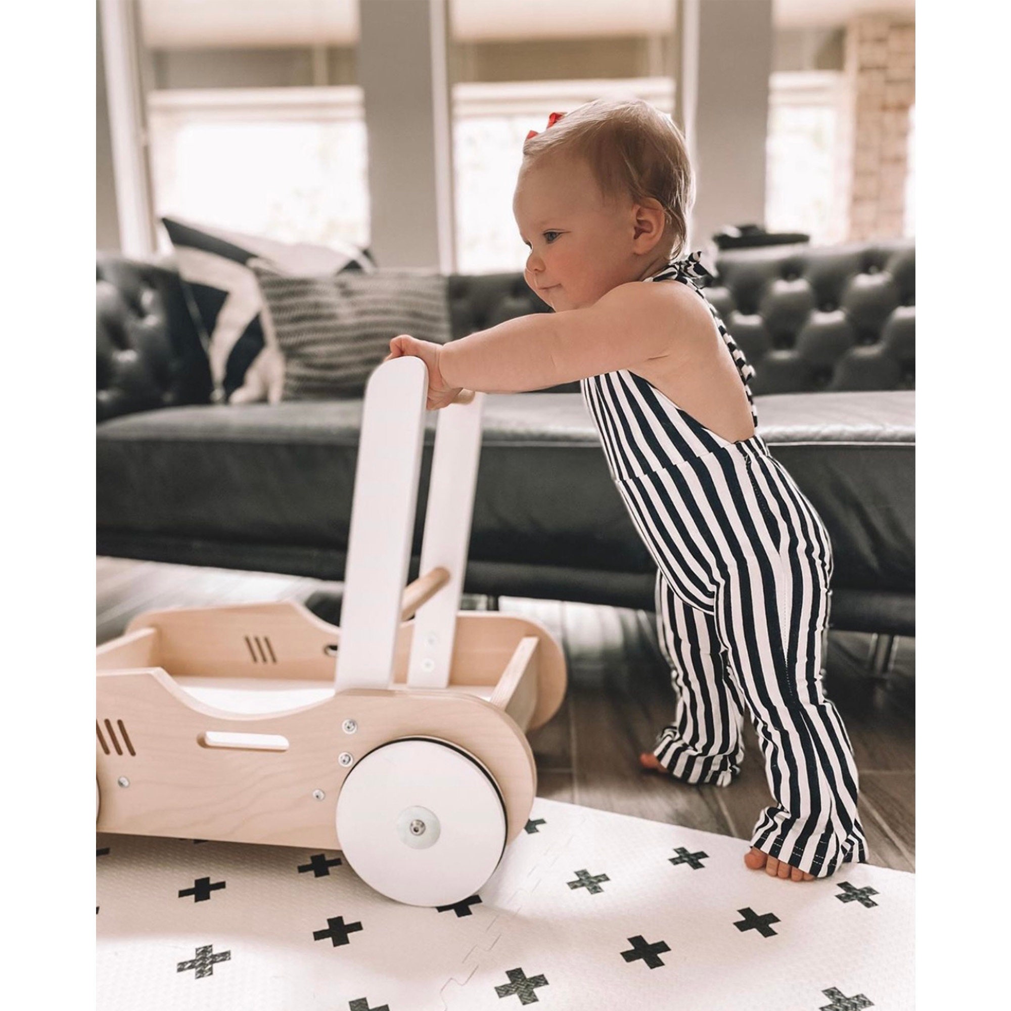 Wooden Walker & Wagon for Baby / Toddlers Handcrafted - Etsy