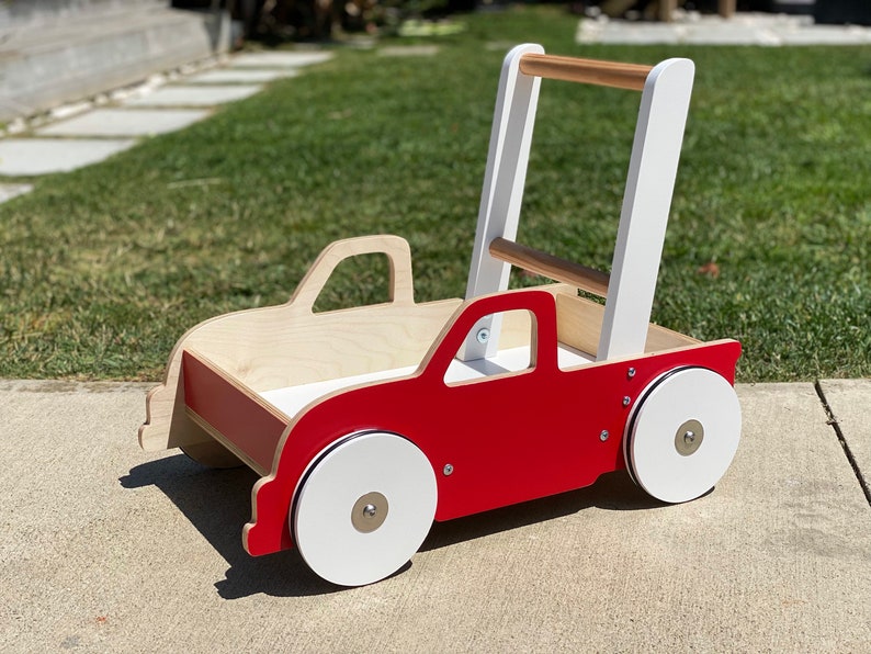 Baby Truck Walker & Wagon Handcrafted Wood Toy | Etsy