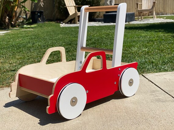 Baby Truck Walker & Wagon Handcrafted Wood Toy | Etsy