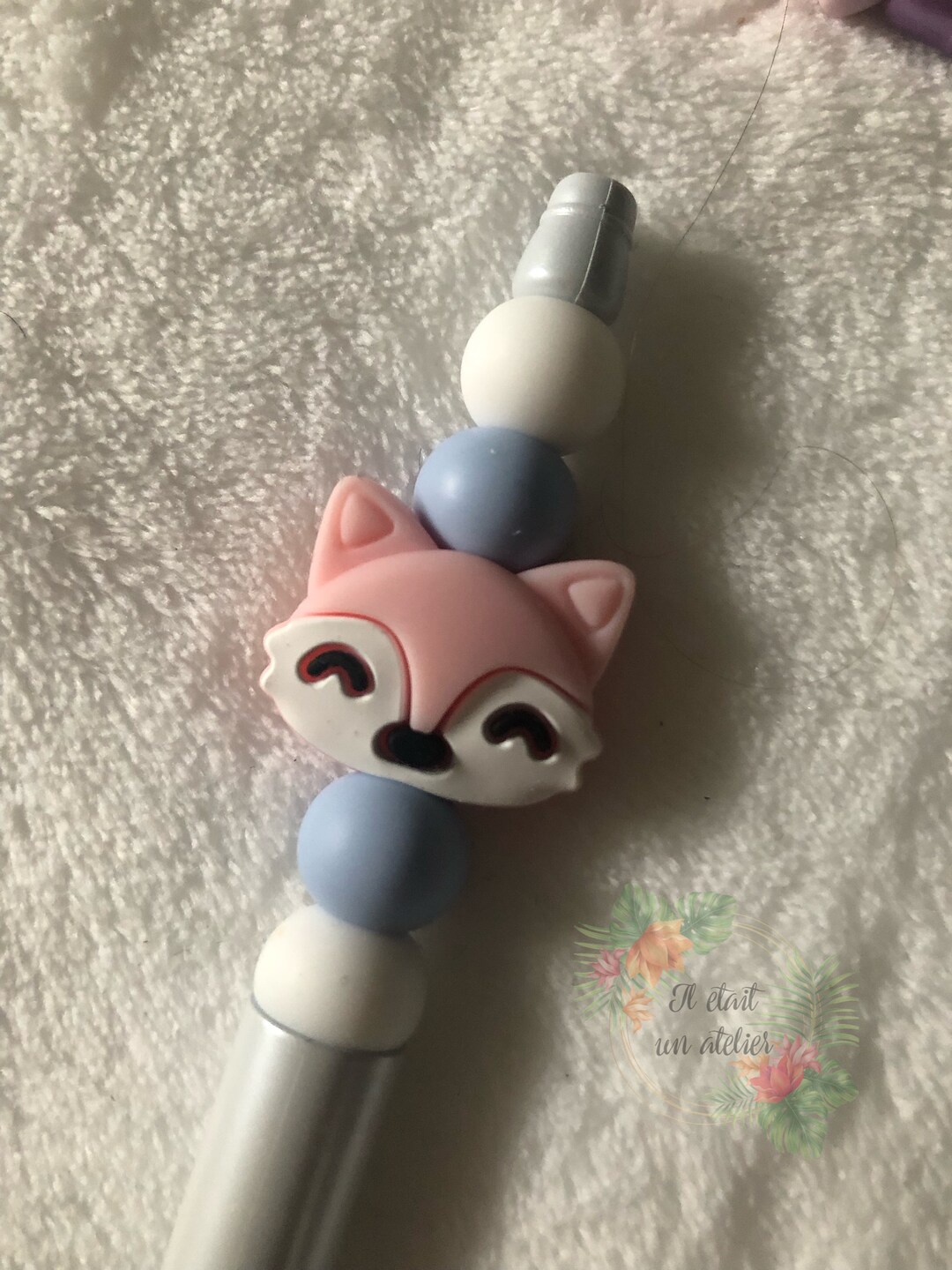 Ballpoint Pen Fantasy Pink Fox Head - Etsy