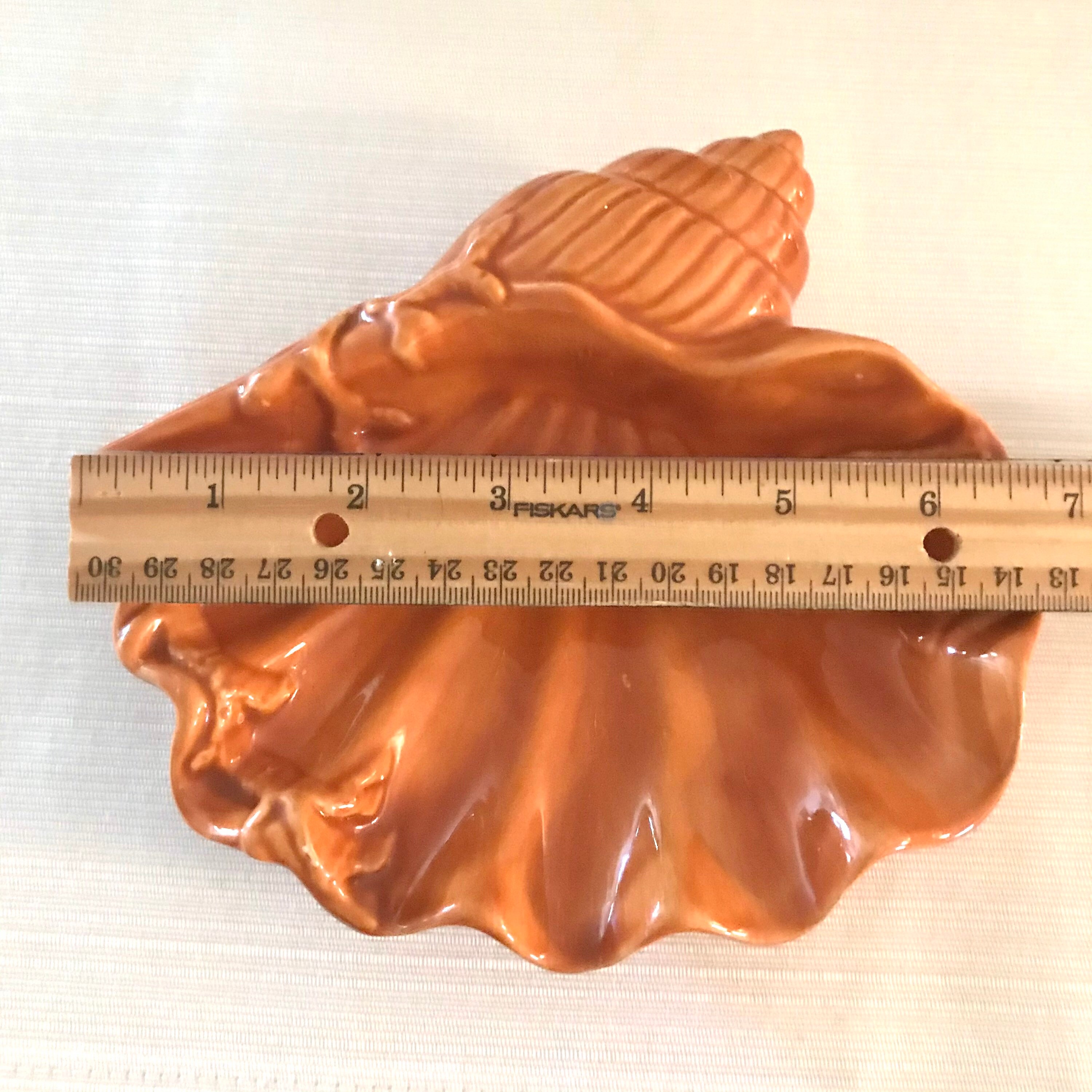 Ceramic Seashell Dish Ashtray Catch-all Scalloped Trinket - Etsy