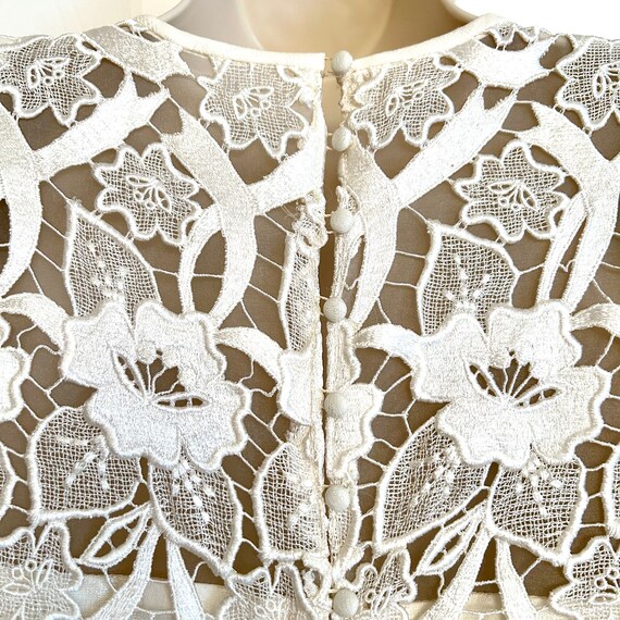 Wedding Dress Ivory-colored Lace Trimmed Dress, Rina … - Gem