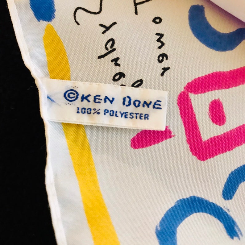 Ken Done Signed Scarf Australia Landmarks Colorful Small - Etsy