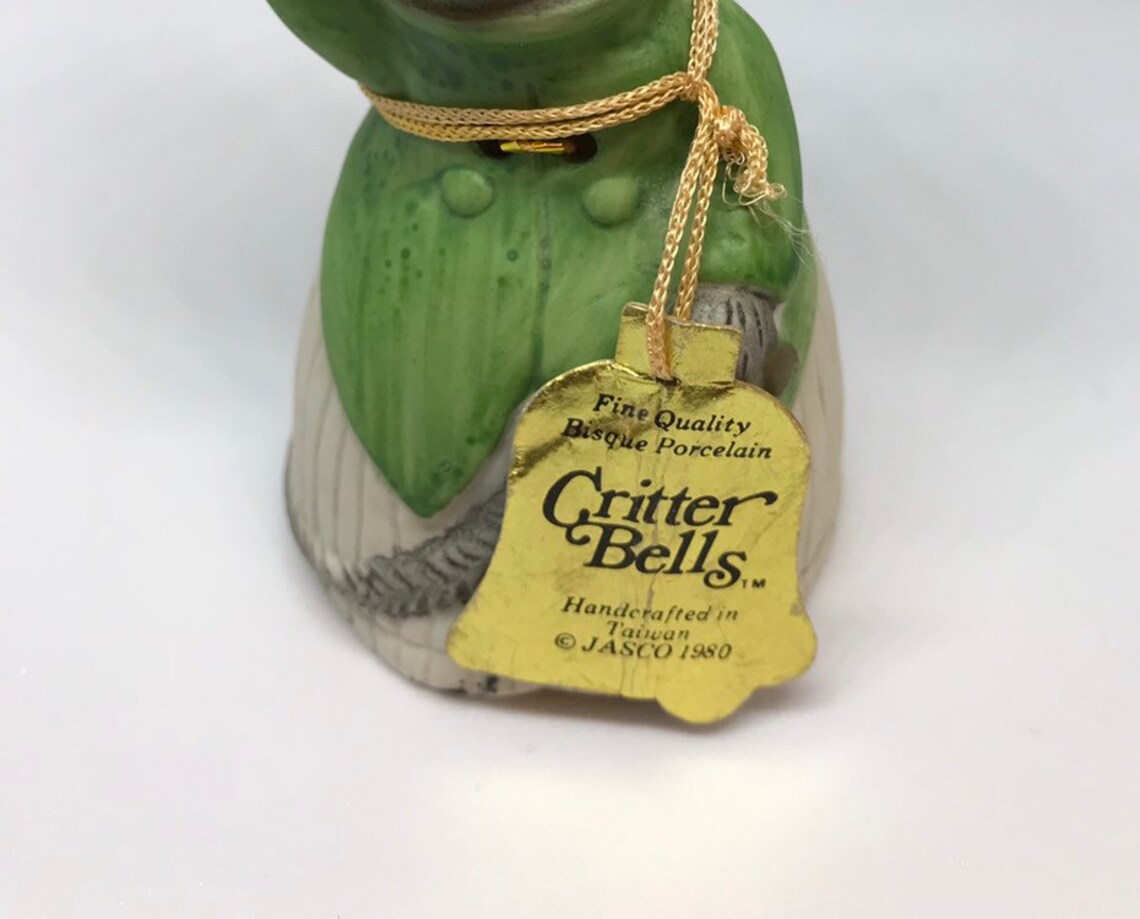 Jasco Mouse Bell With Top Hat and Cane Hand Painted 1980 - Etsy