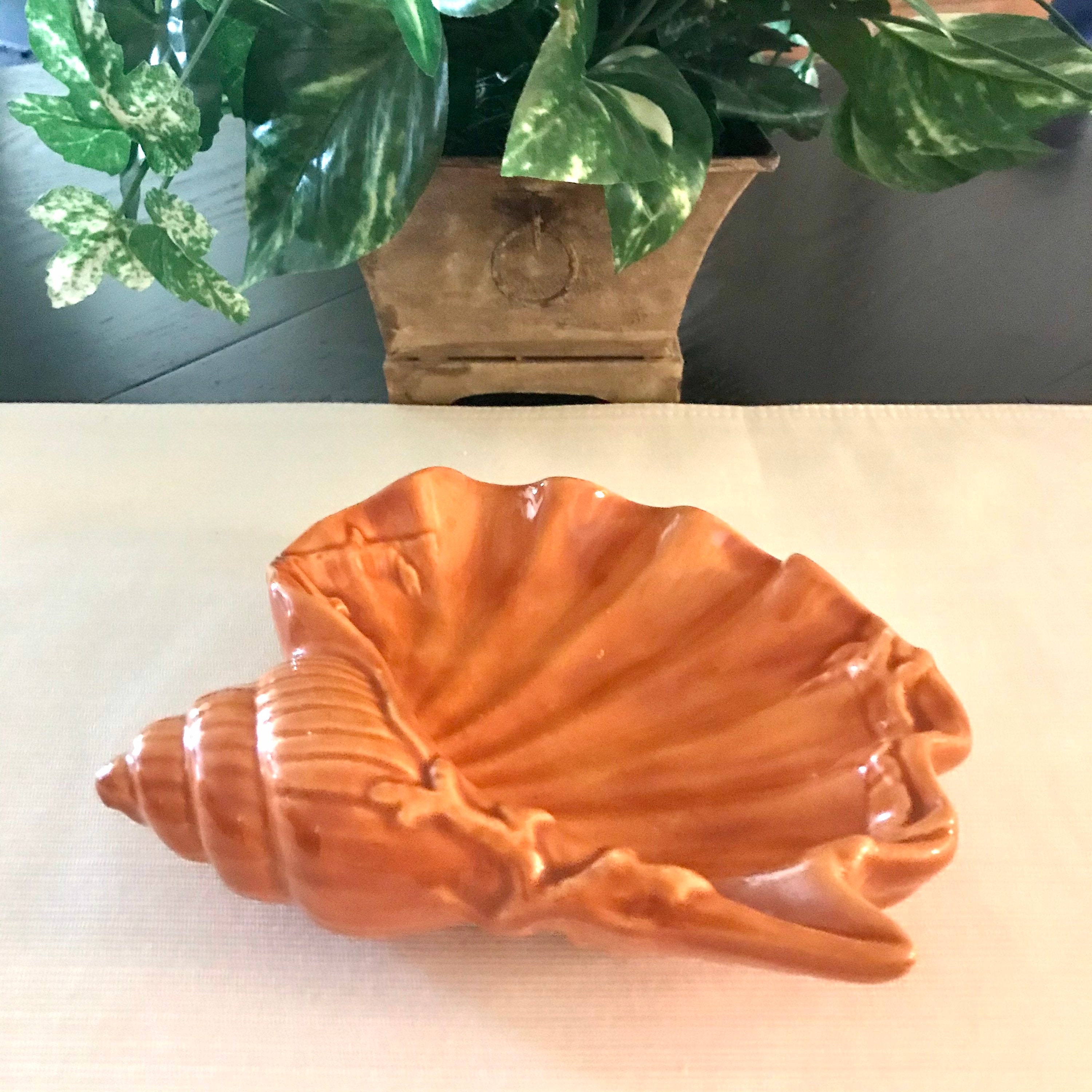 Ceramic Seashell Dish Ashtray Catch-all Scalloped Trinket - Etsy