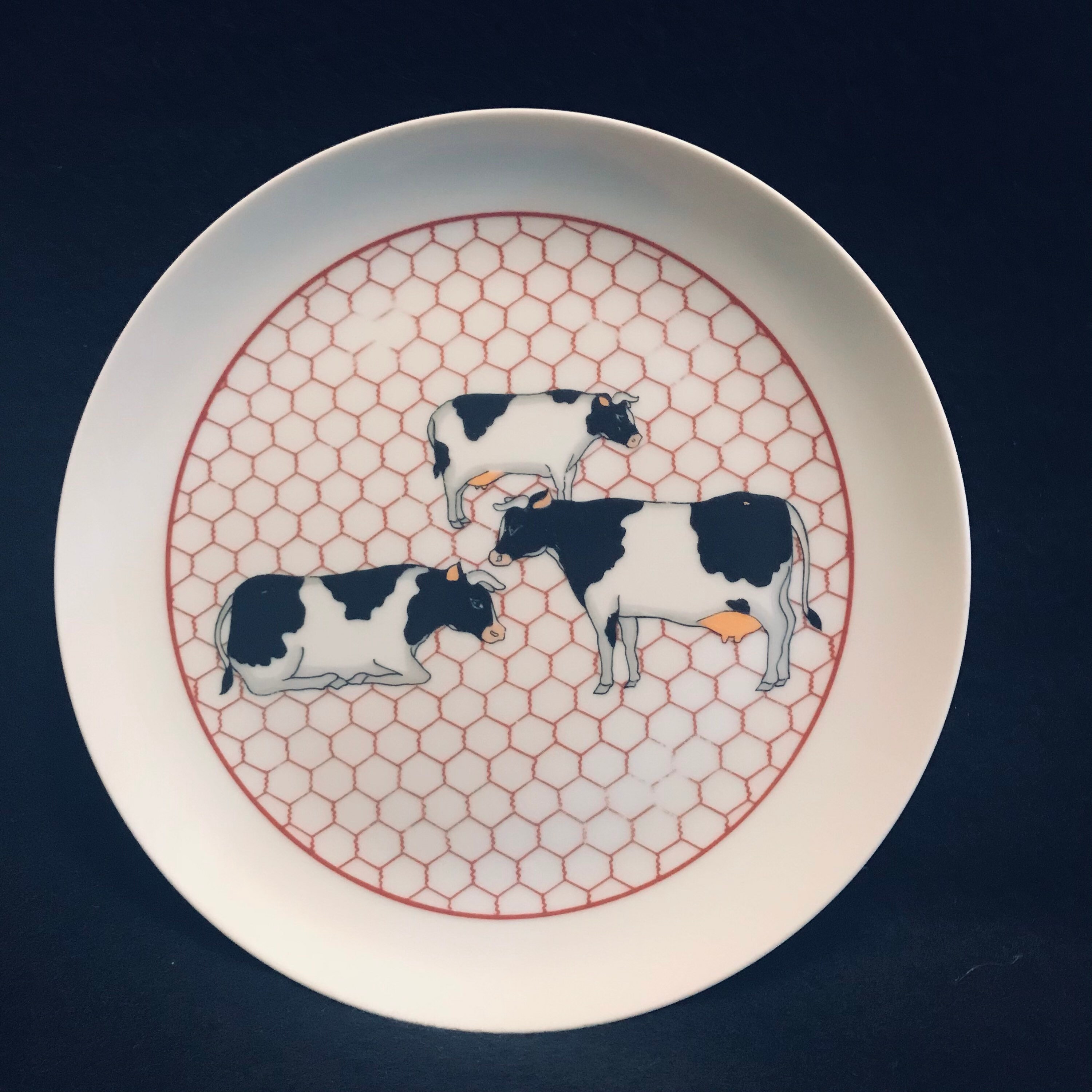 Farm Animal Plates, Cows, Chickens, Small Porcelain Plates, Vintage ...