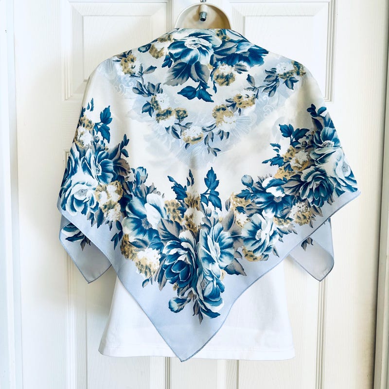 Liz Claiborne Silk Scarf - Etsy