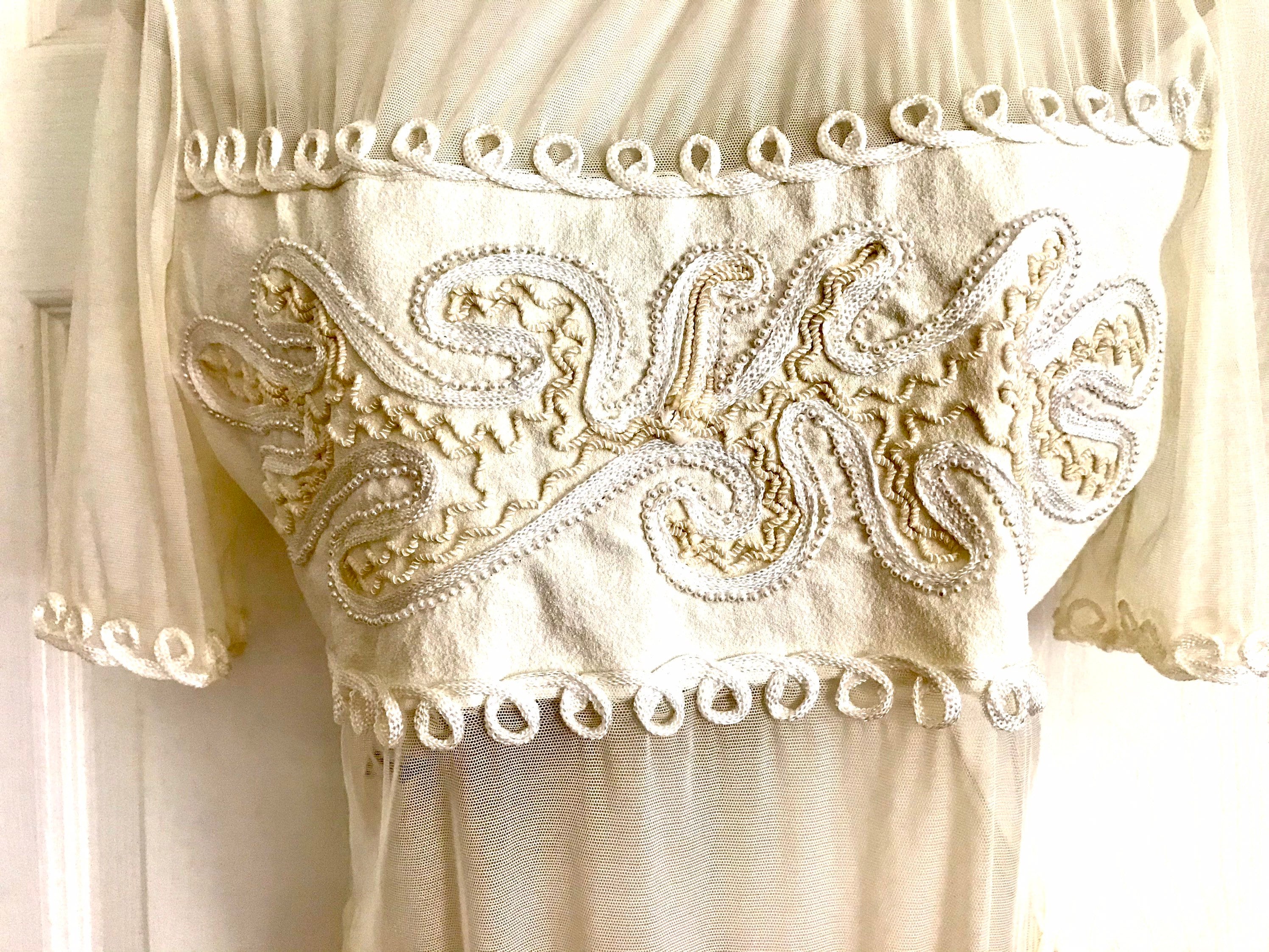 Sheer Teddy Body Suit With Snap Bottom, Ivory Net With Pearl ...