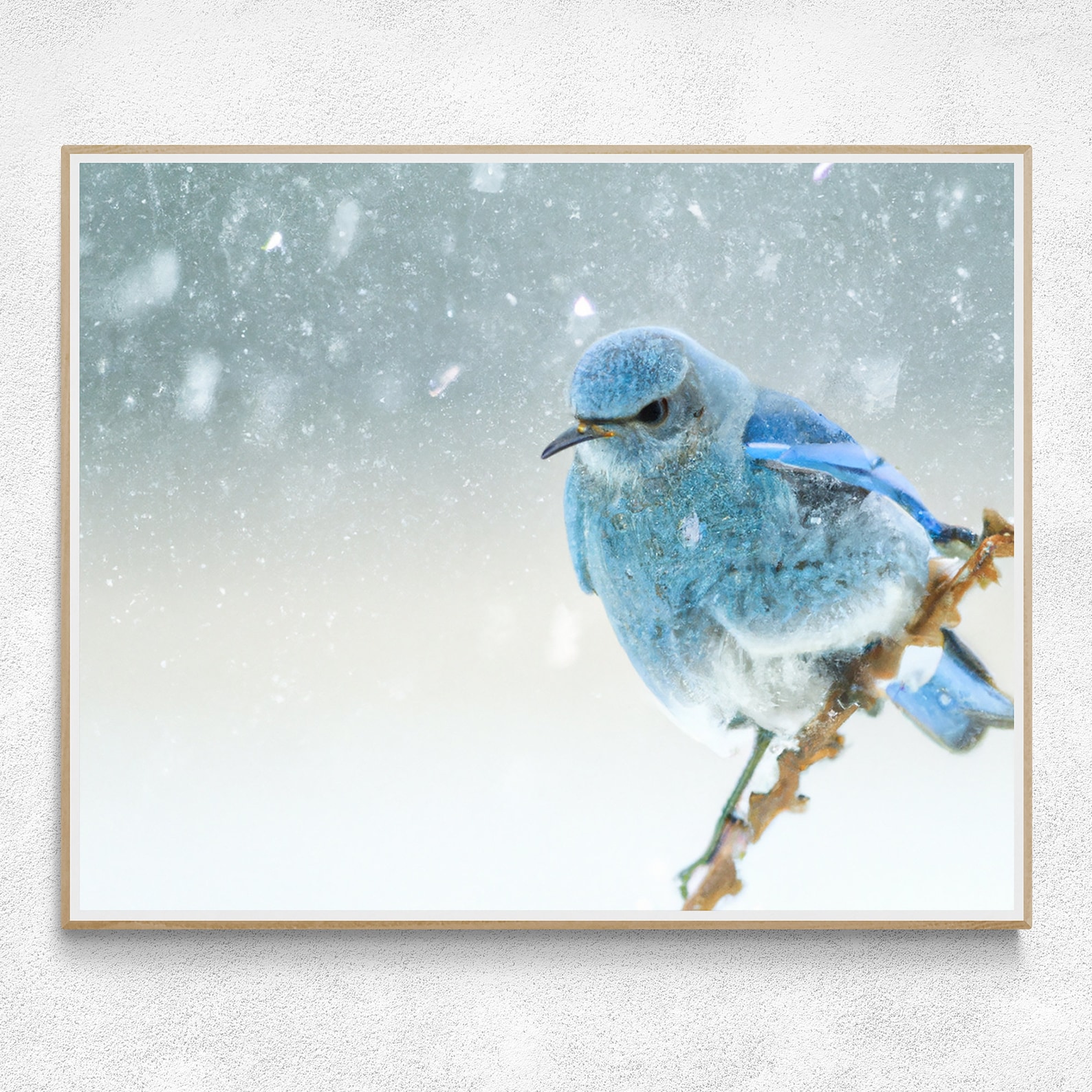 Mountain Bluebird Print Idaho State Bird Bluebird Art Blue Bird Lover ...