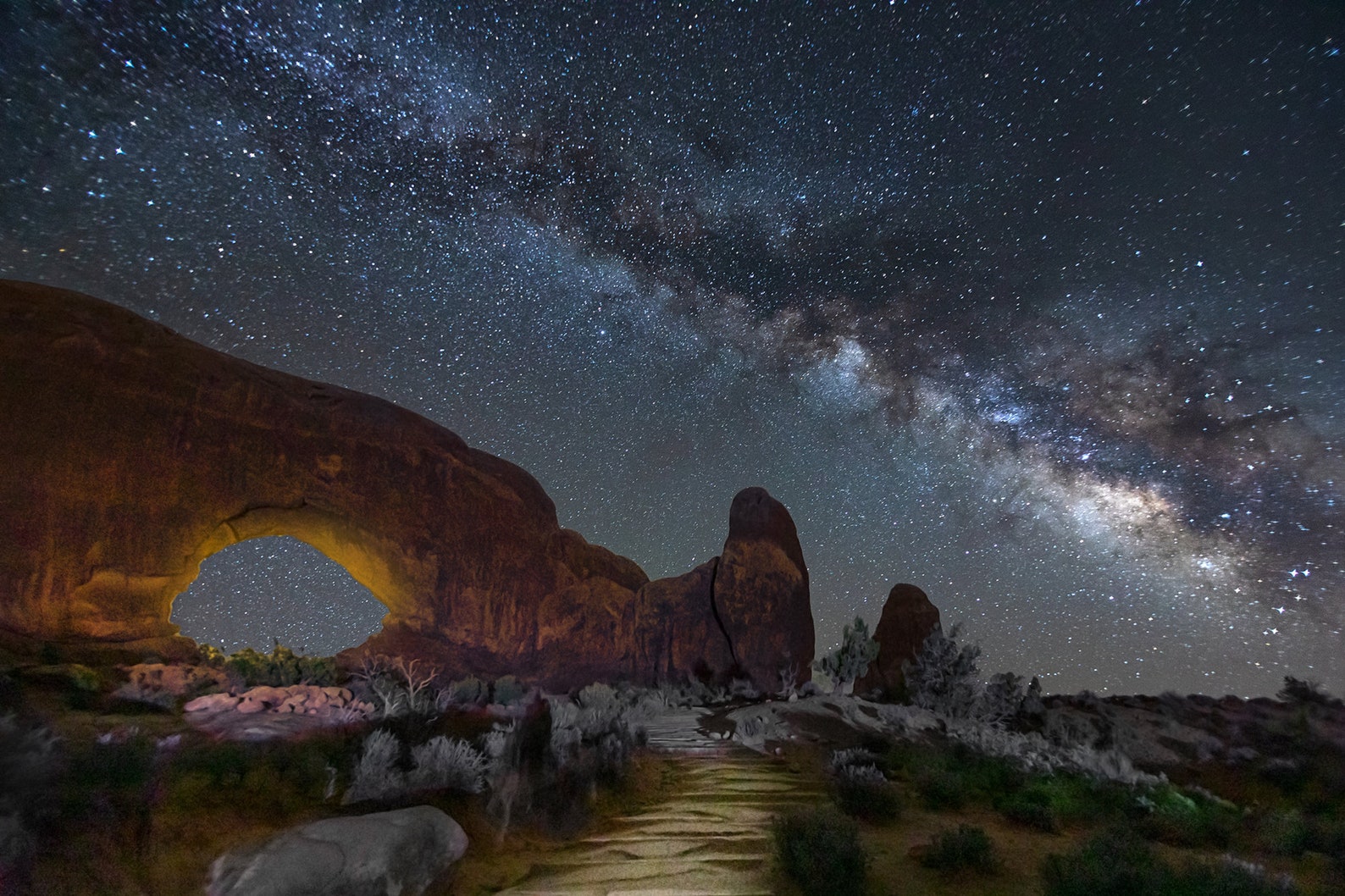 Arches National Park Milky Way Print: Moab Utah Astrophotography - Etsy