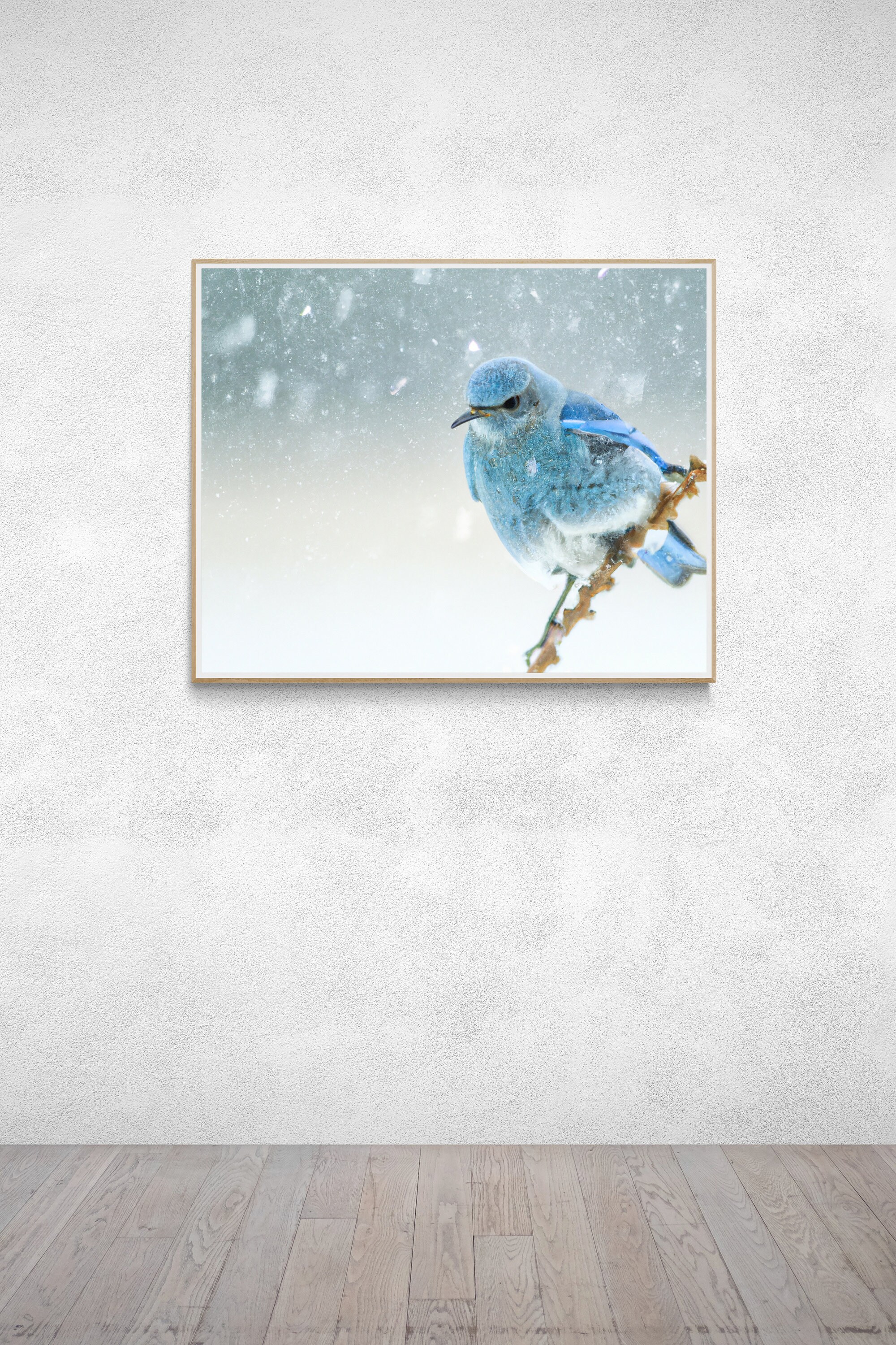 Mountain Bluebird Print Idaho State Bird Bluebird Art Blue Bird Lover ...