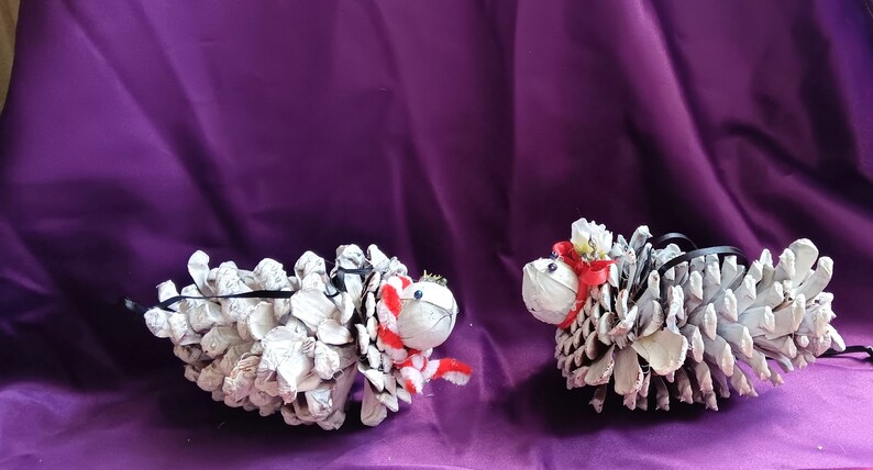 Two Turtle Doves Ornament Set. Handcrafted Christmas Decorations ...