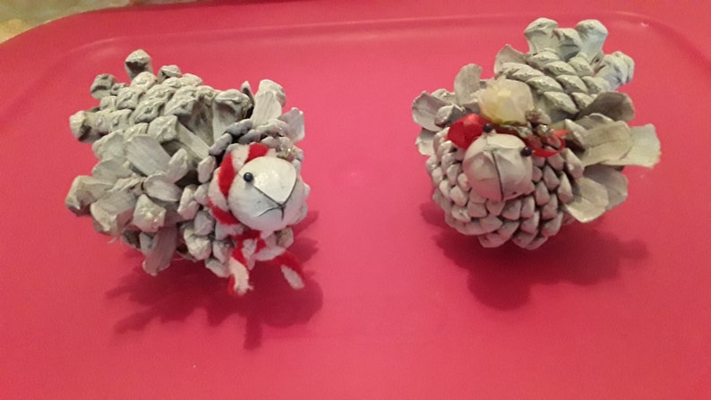 Two Turtle Doves Ornament Set. Handcrafted Christmas Decorations ...