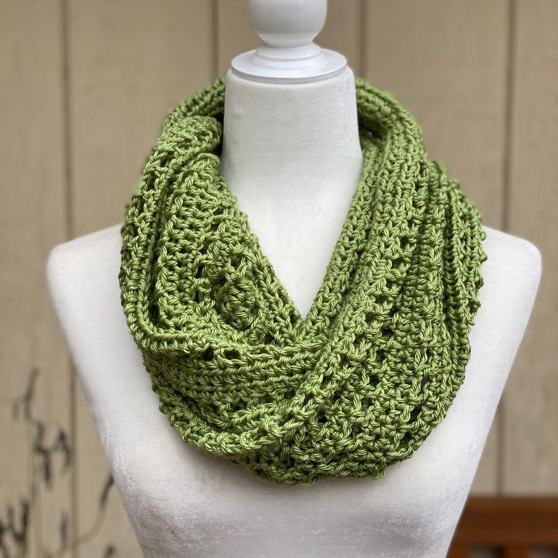 Green Infinity Scarf - Etsy