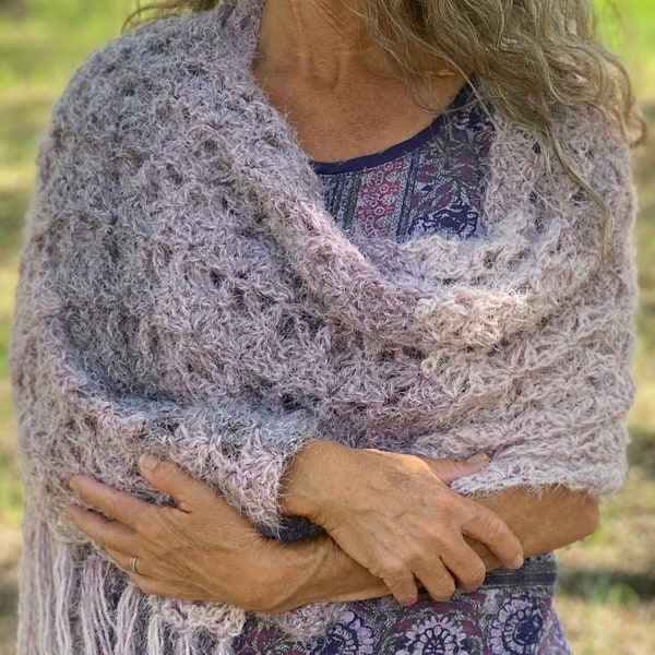 Lavender Shawl - Etsy