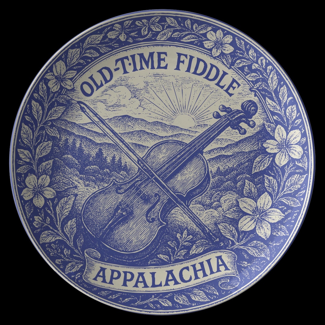 Old-time Fiddle Polymer Plate, Bluegrass Gift, Americana Kitchen Decor ...