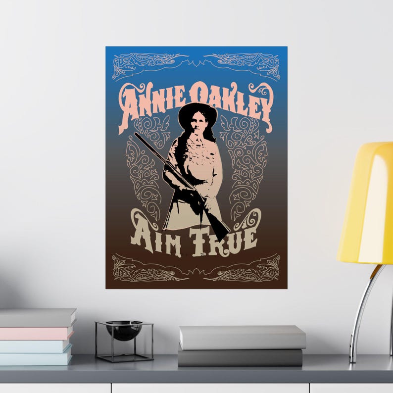 Annie Oakley Aim True Premium Wall Art Print - Etsy