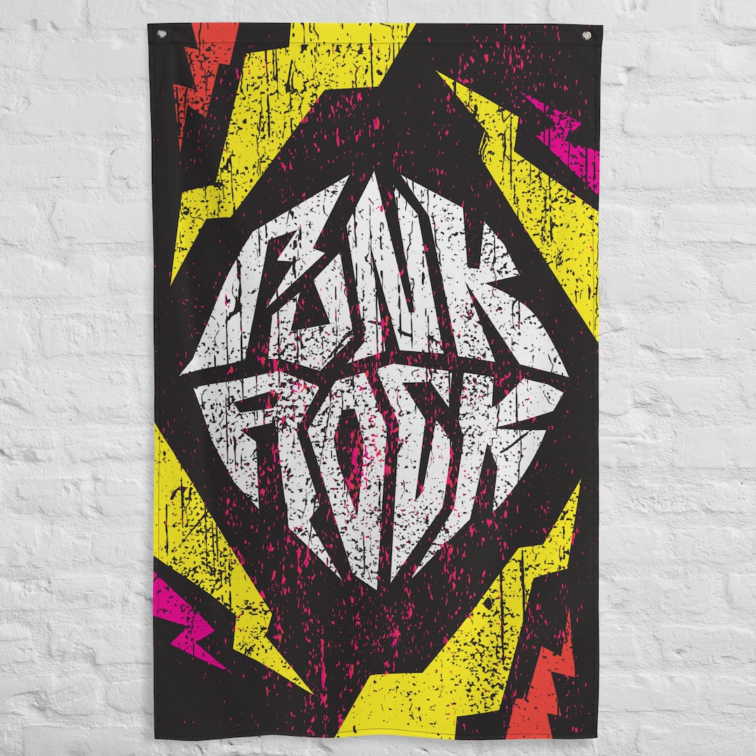 Punk Rock Flag - Etsy