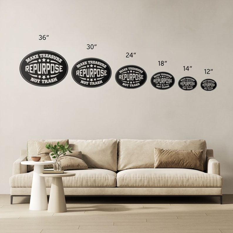 Repurpose Steel Premium Wall Decor, Make Treasure Not Trash, Reuse ...