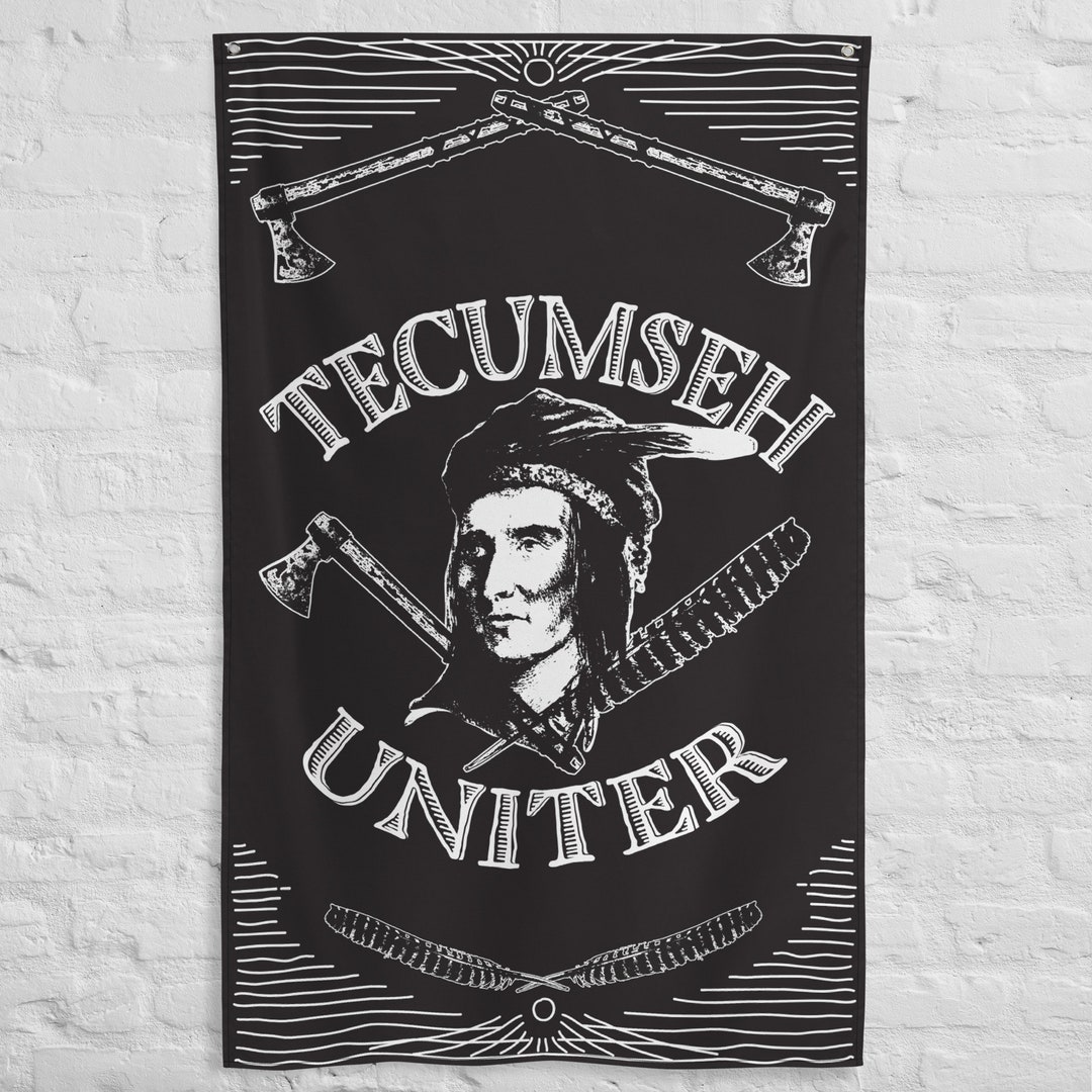 Tecumseh Flag, Inspire Unity in Strength and Mercy, Warrior - Etsy