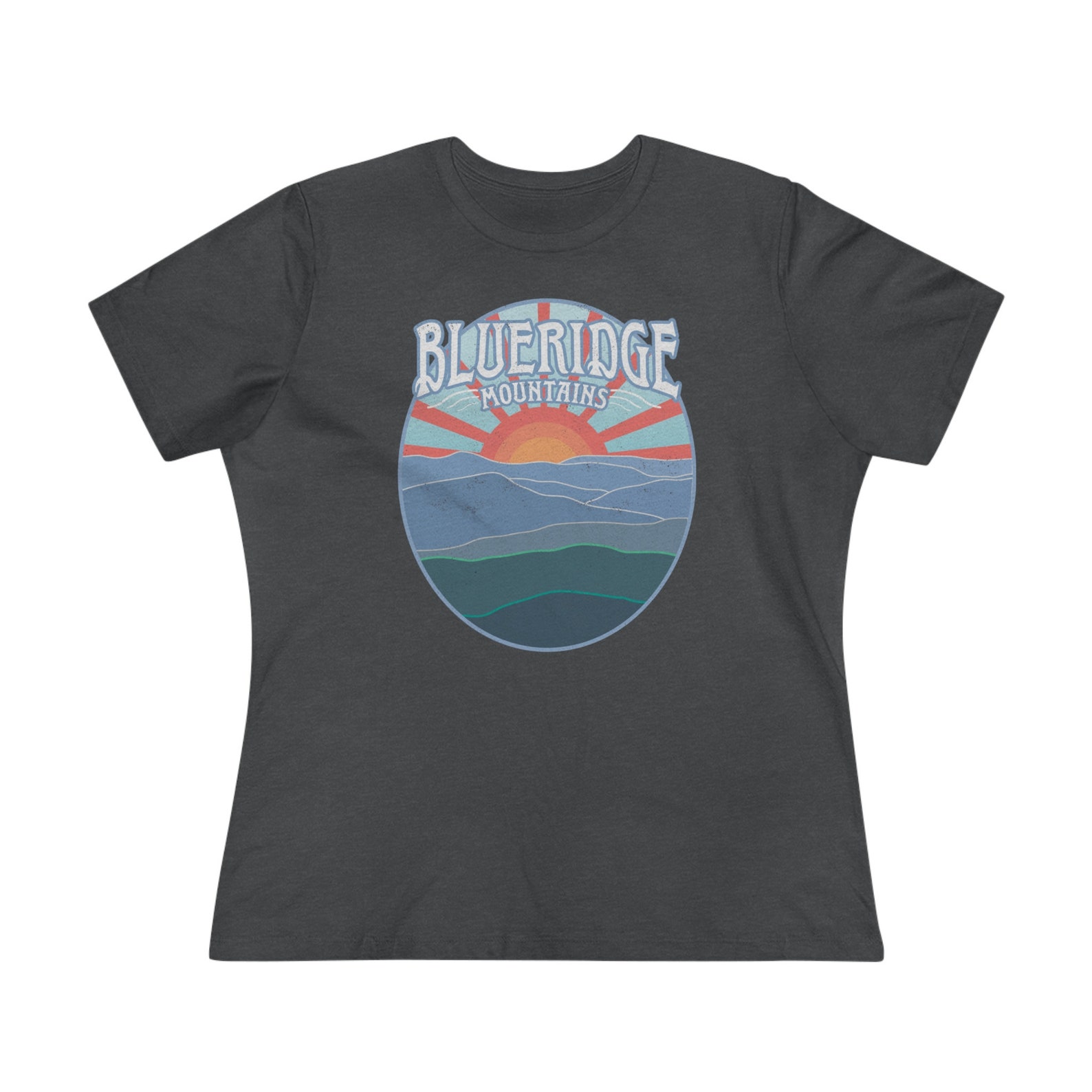 Blue Ridge Women's Premium Relaxed Fit T-shirt, East Coast, Mountains ...