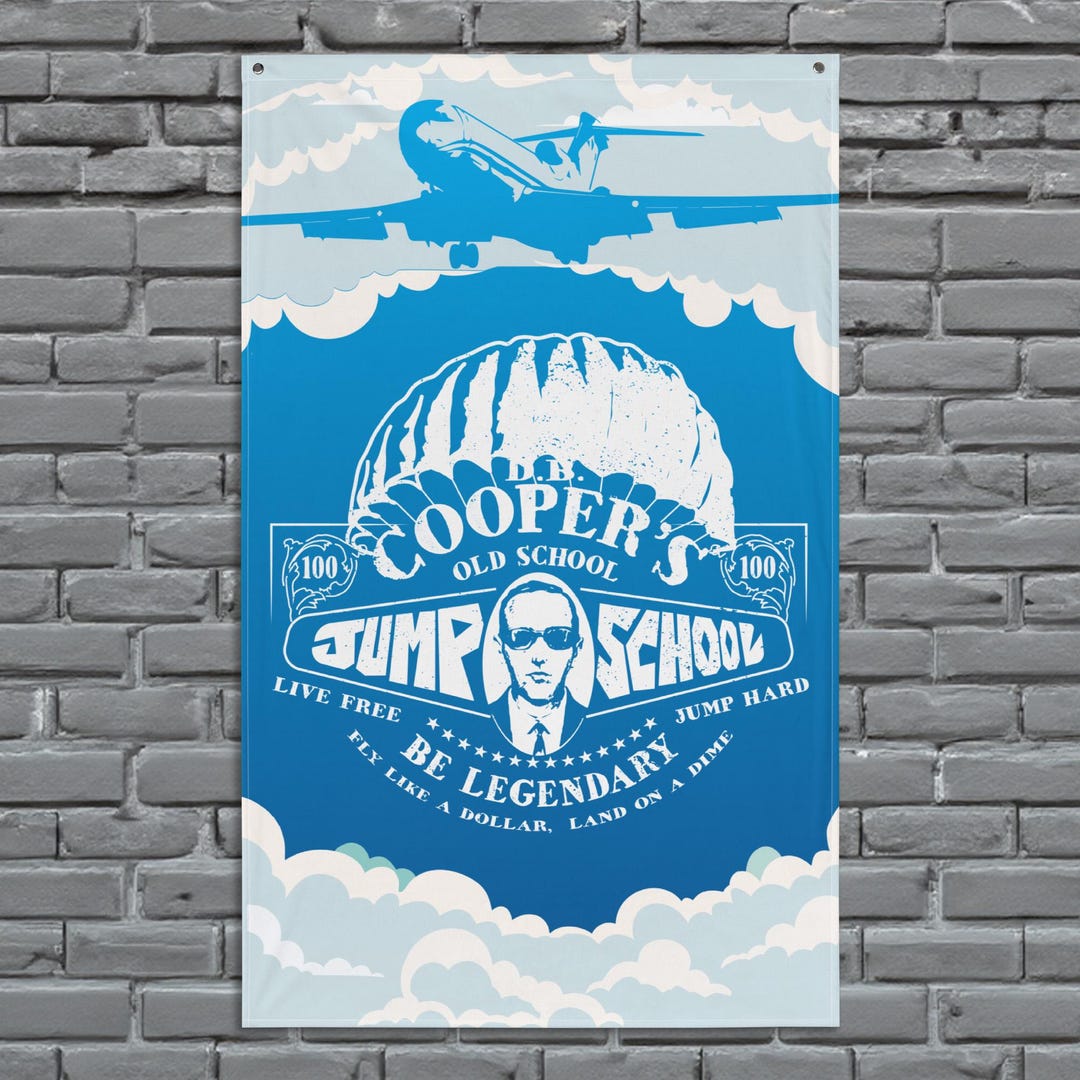 DB Cooper's Jump School Flag, Skydiving, Parachute - Etsy
