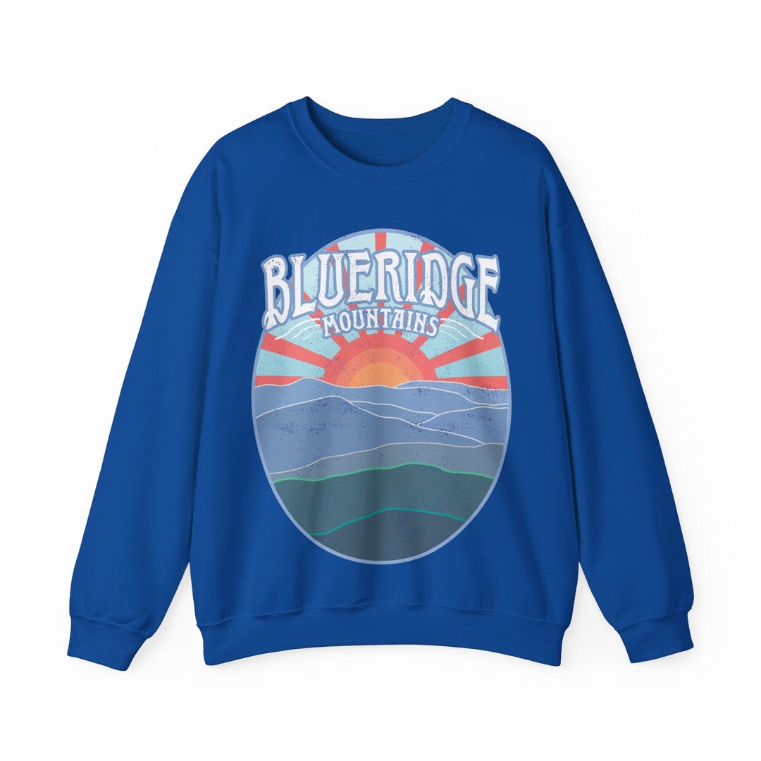 Blue Ridge Mountains Fleece Sweatshirt, East Coast Cool, Appalachian ...