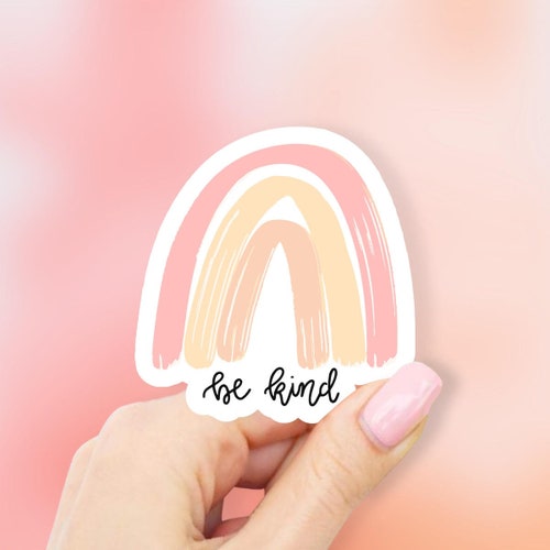 Be Happy Clear Vinyl Sticker | Etsy