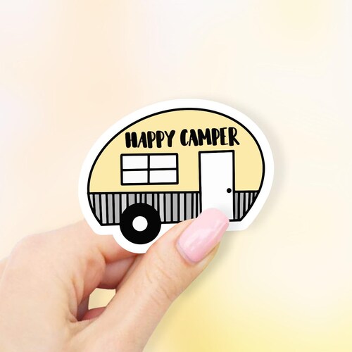 Be Happy Clear Vinyl Sticker | Etsy