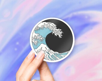 The Great Wave Sticker - Etsy