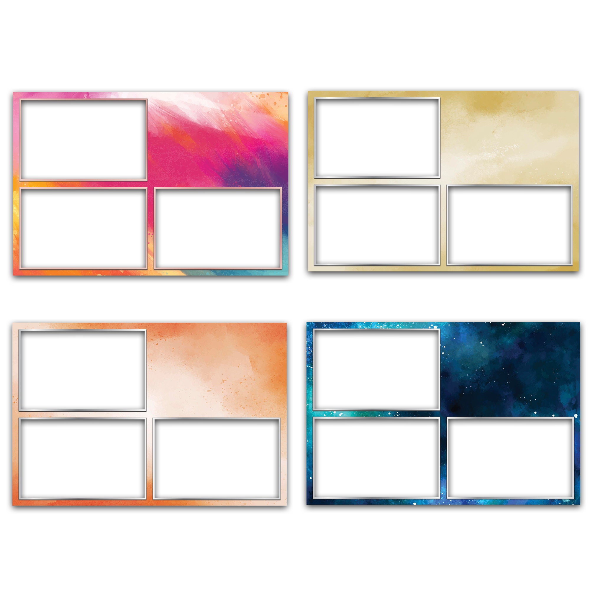 Watercolor Photo Booth Templates, Digital Downloads, Wedding, Birthday ...