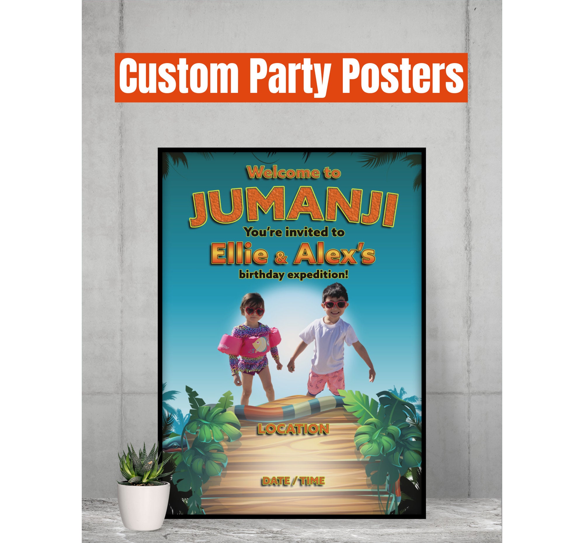 Custom Party Posters (digital File Only), Birthday, Wedding ...