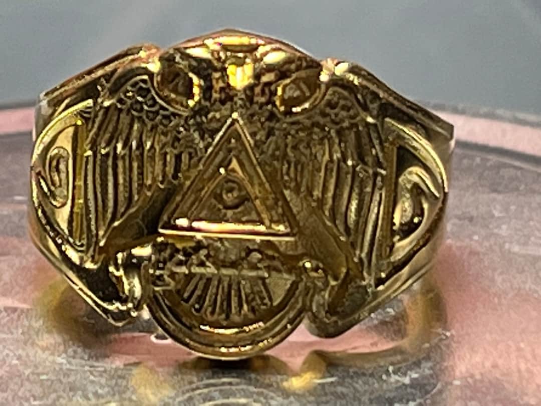 Masonic Freemason Ring SZ 10-12 925 Sterling Silver Legitimate Sterling ...