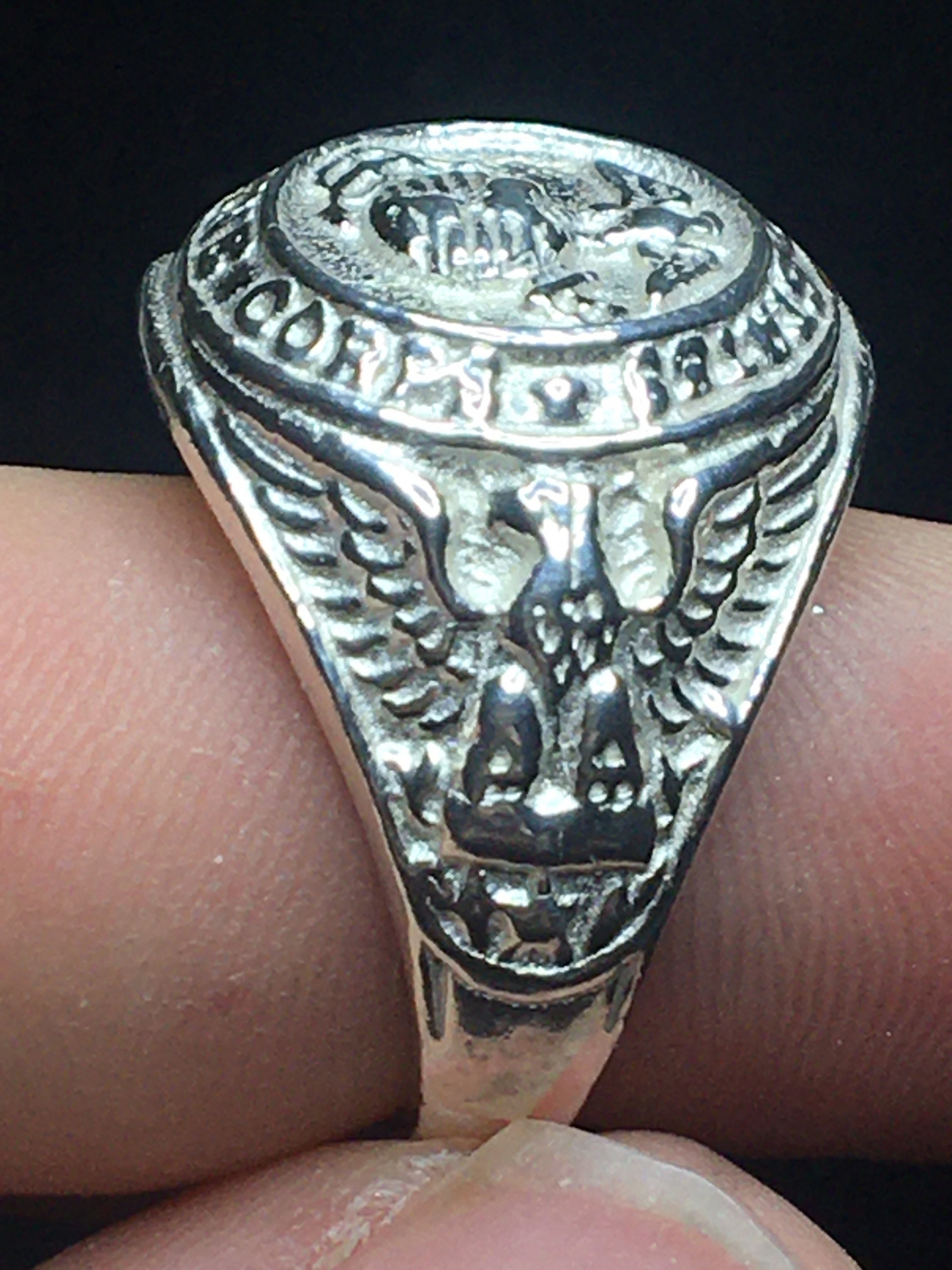 Marine Corp Ring SZ 9 Sterling Silver - Etsy