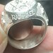 Catholic Raphael Angel Sacred Heart Ring 925 Sterling Silver 25 Grams ...