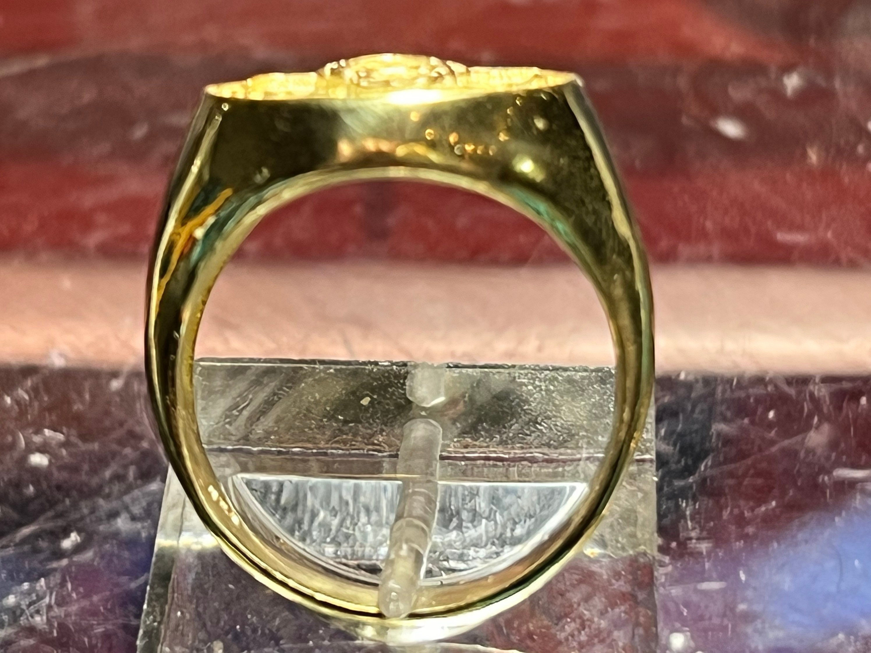 Gadsden Flag Snake Ring Dont Tread on Me 11 Grams Sterling 925 Silver ...