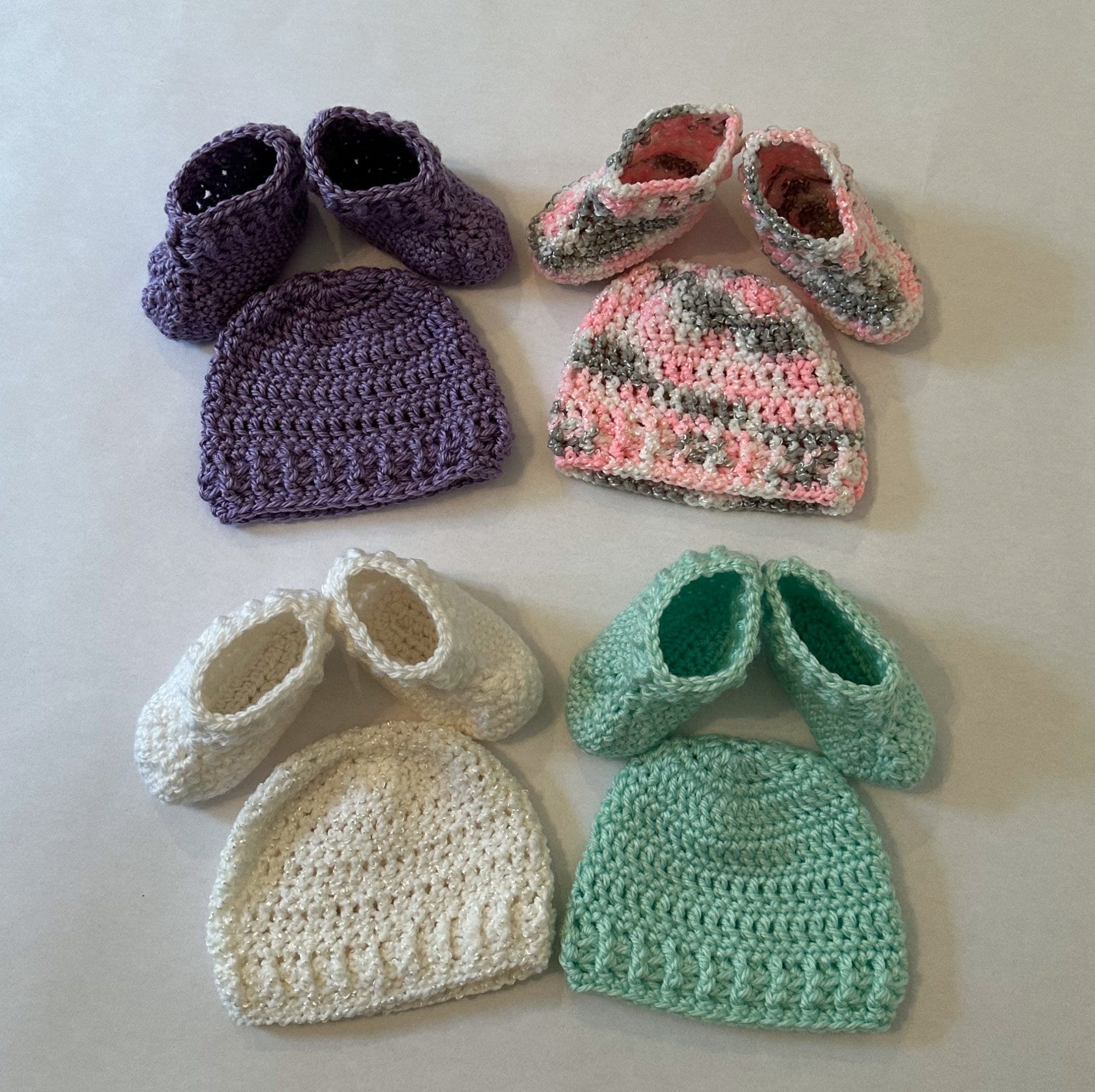 Newborn Baby Hat and Baby Booties Crochet Pattern Bundle - Etsy