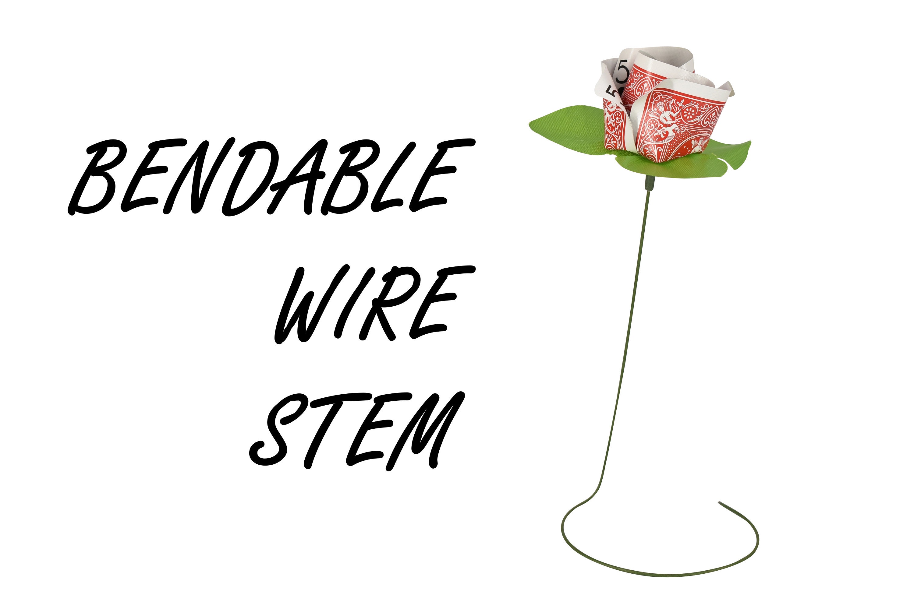 Playing Card Rose Red Playing Card Flower Paper Flower - Etsy