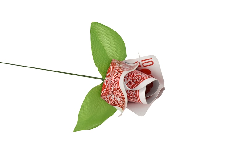 Playing Card Rose Red, Playing Card Flower, Paper Flower, Magician ...