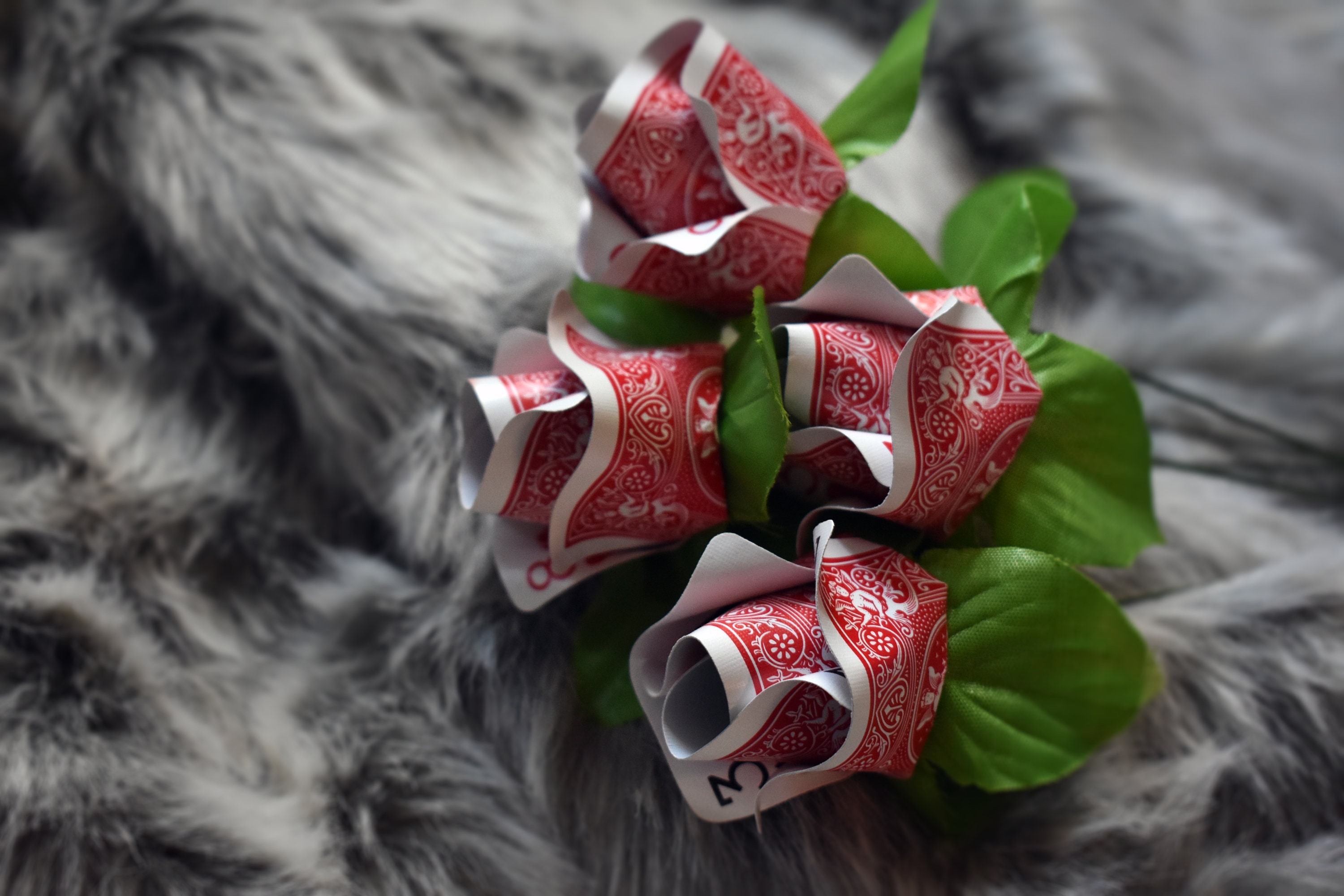 Playing Card Rose Red, Playing Card Flower, Paper Flower, Magician ...