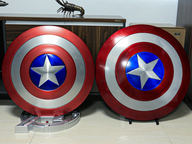 Captain America Shield Metal Captain America Cosplay Shield | Etsy