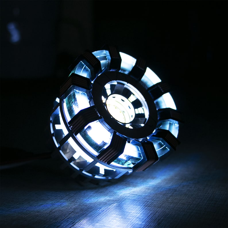 MK2 Arc Reactor Iron Man Heart Tony Stark Arc Reactor Lamp 1/1 | Etsy