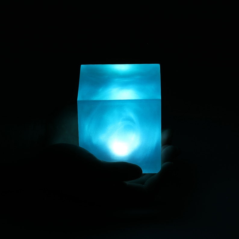 Tesseract Cube Cosmic Cube With Light-up Infinity Stone Space - Etsy