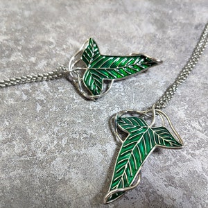 Lord of the Rings Inspired Costume Brooch LOTR Hobbit Leaf Necklace ...