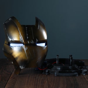 Iron Man Faceplate Mask, Ironman Mark 42 Mask, Metal Battle Damaged ...