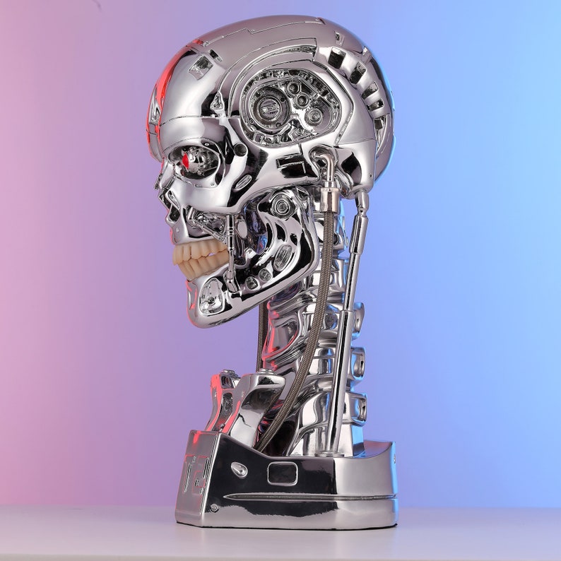 Terminator Bust Terminator T800 Figure Terminator Statue T2 - Etsy