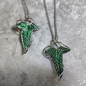 Lord of the Rings Inspired Costume Brooch LOTR Hobbit Leaf Necklace ...
