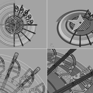 Captain America Shield Prototype Shield Steven Rogers Cosplay 1/1 Scale ...