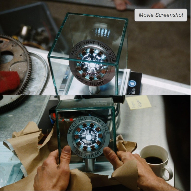 Iron Man Arc Reactor Model Lamp Tony Stark MK 1 Heart 1/1 | Etsy